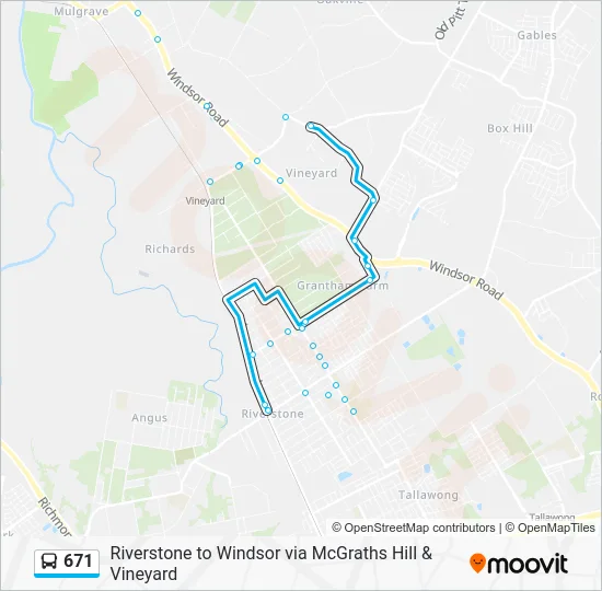 671 Route: Schedules, Stops & Maps - Riverstone (Updated)
