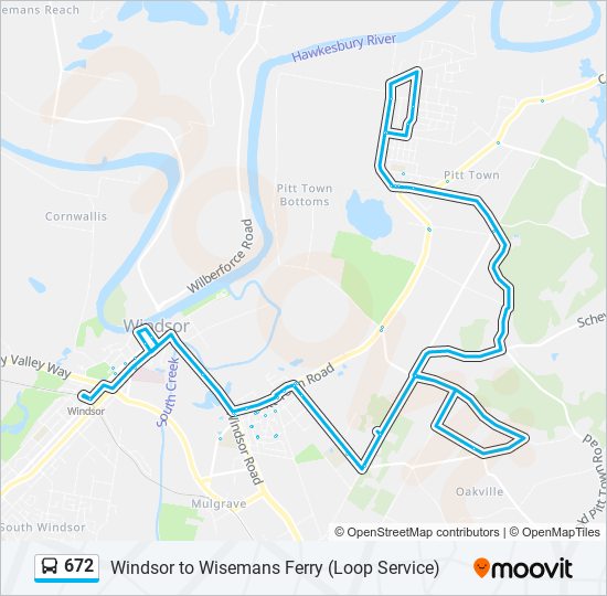 672 Route: Schedules, Stops & Maps - Windsor (Updated)