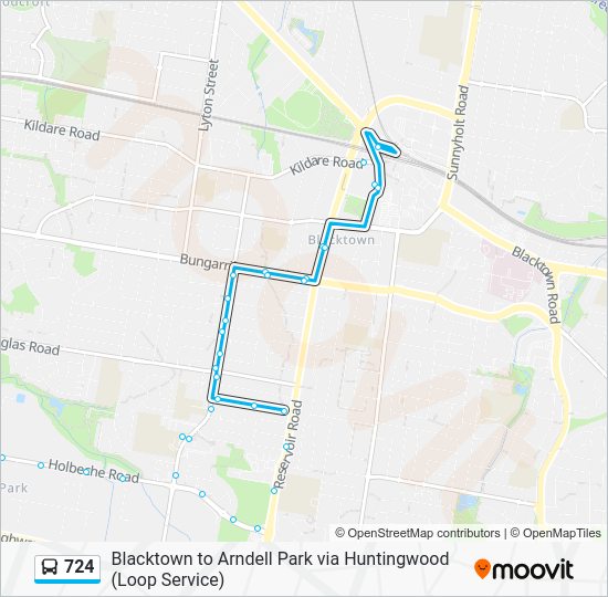 724 Route: Schedules, Stops & Maps - Blacktown via Arndell Park (Updated)