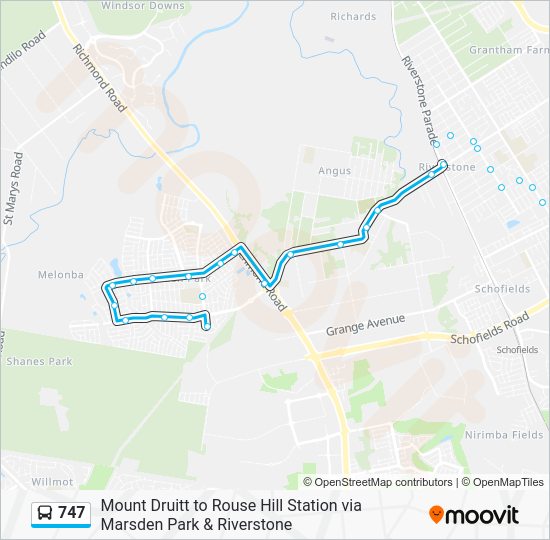 747 Route: Schedules, Stops & Maps - Marsden Park (Updated)