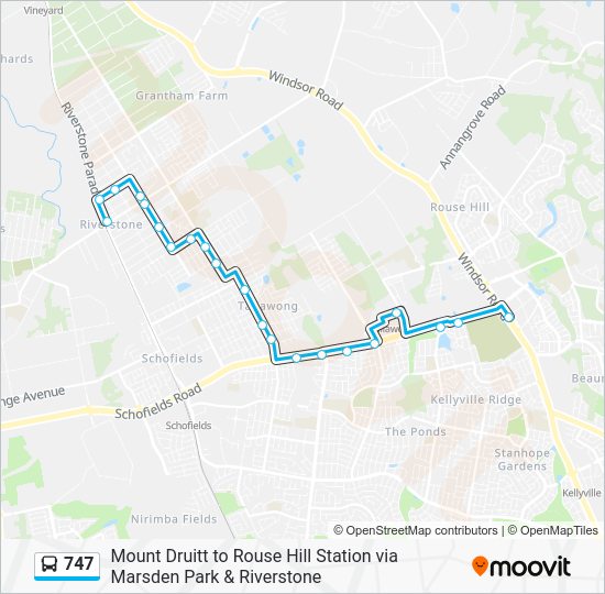 747 Route: Schedules, Stops & Maps - Riverstone (Updated)