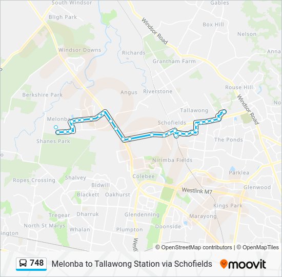 748 Route: Schedules, Stops & Maps - Marsden Park (Updated)