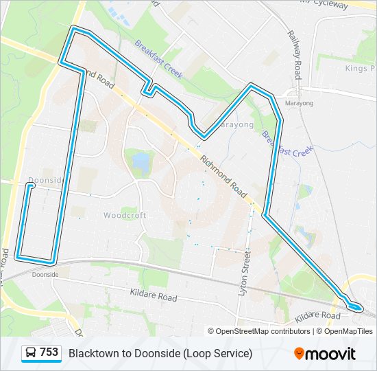 753 Route: Schedules, Stops & Maps - Blacktown (Updated)