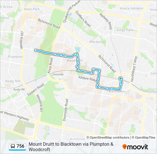 756 Route: Schedules, Stops & Maps - Glendenning (Updated)