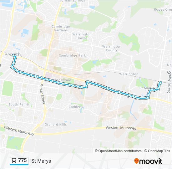 775 Route: Schedules, Stops & Maps - St Marys (Updated)
