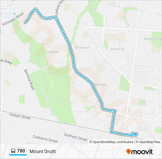 780 Route: Schedules, Stops & Maps - Mount Druitt (Updated)