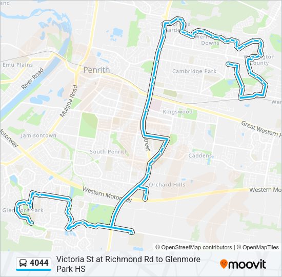 4044 Route: Schedules, Stops & Maps - Glenmore Park HS (Updated)