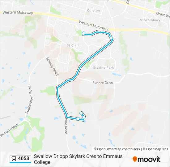 4053 Route: Schedules, Stops & Maps - Emmaus College (Updated)
