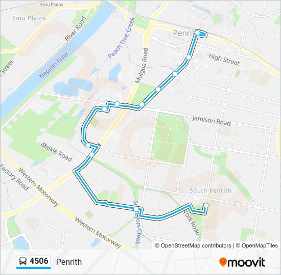 4506 Route: Schedules, Stops & Maps - Penrith (Updated)