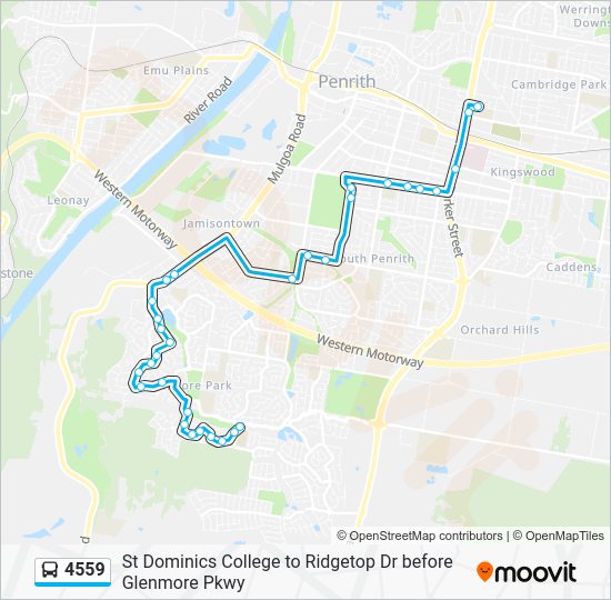 4559 Route: Schedules, Stops & Maps - Glenmore Park (Updated)