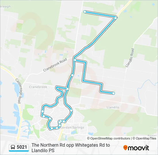 5021 Route: Schedules, Stops & Maps - Llandilo PS (Updated)