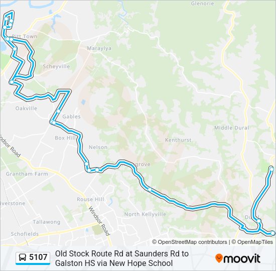 5107 Route: Schedules, Stops & Maps - Galston HS (Updated)