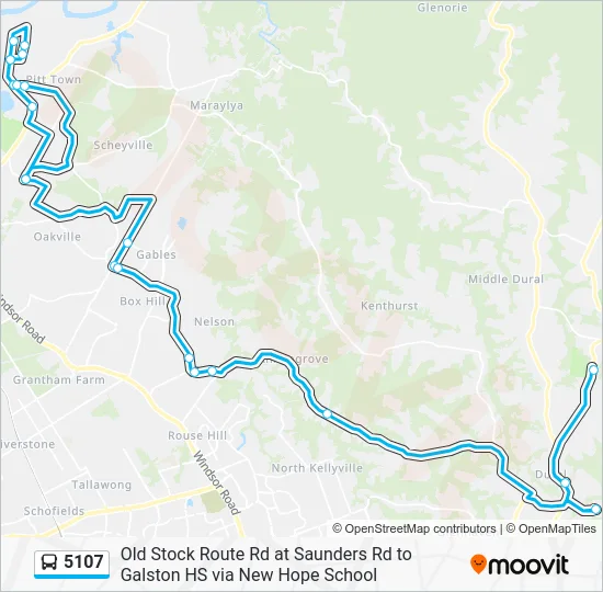 5107 Route: Schedules, Stops & Maps - Galston HS (Updated)