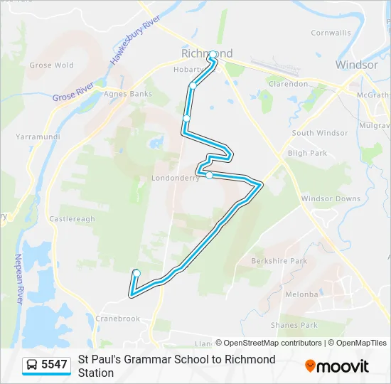 5547 Route: Schedules, Stops & Maps - Richmond (Updated)