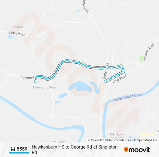 5559 Route: Schedules, Stops & Maps - Wilberforce (Updated)