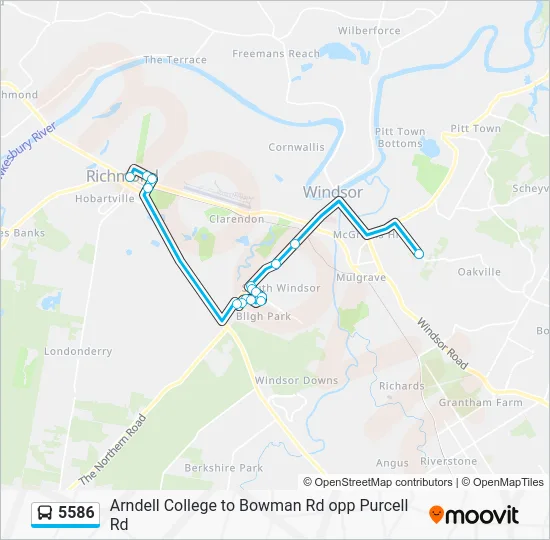 5586 Route: Schedules, Stops & Maps - Richmond (Updated)