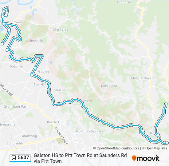 5607 Route: Schedules, Stops & Maps - Pitt Town (Updated)