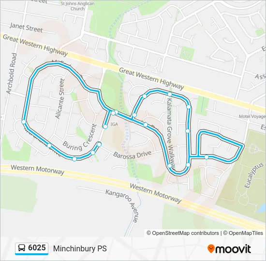 6025 Route: Schedules, Stops & Maps - Minchinbury PS (Updated)