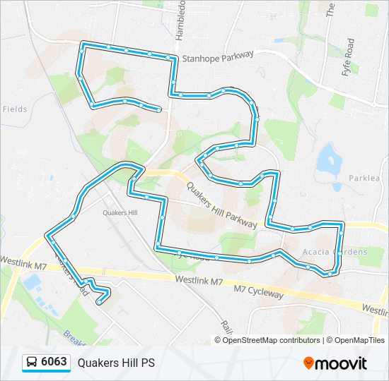 6063 Route: Schedules, Stops & Maps - Quakers Hill PS (Updated)