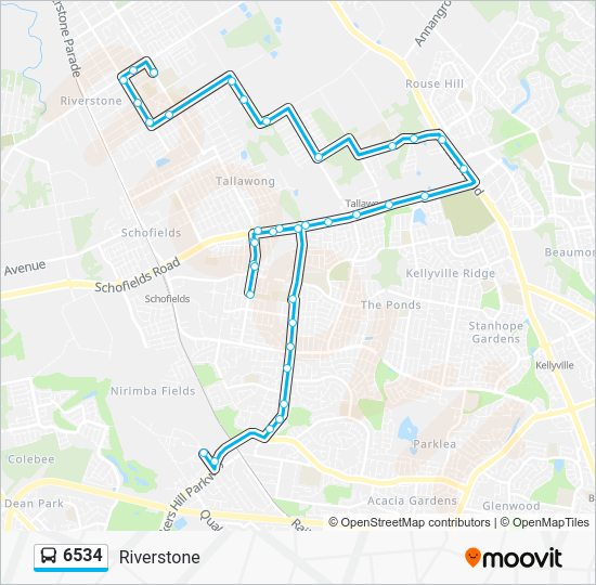 6534 Route: Schedules, Stops & Maps - Riverstone (Updated)