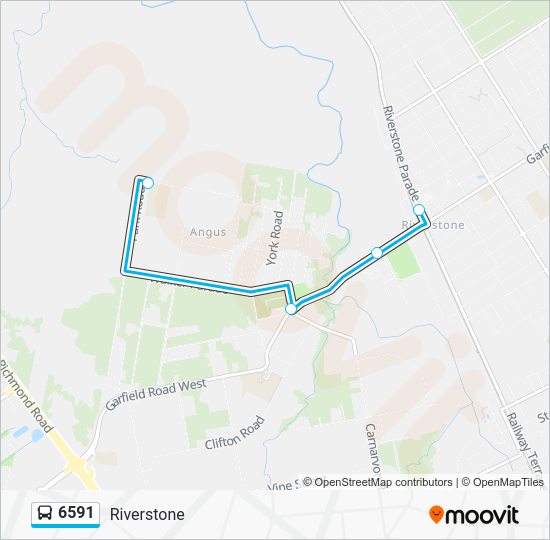 6591 Route: Schedules, Stops & Maps - Riverstone (Updated)