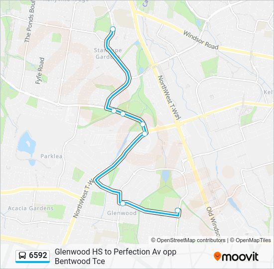 6592 Route: Schedules, Stops & Maps - Stanhope Gardens (Updated)