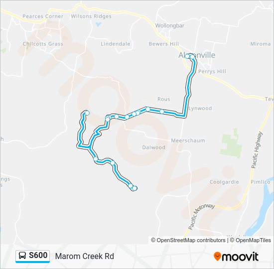S600 Route: Schedules, Stops & Maps - Alstonville Schools (Updated)