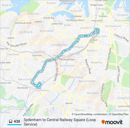 430 Route: Schedules, Stops & Maps - Sydenham via Central Railway ...