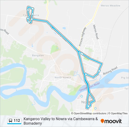 112 Route: Schedules, Stops & Maps - Nowra (Updated)