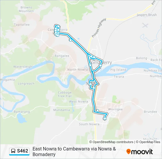 S462 Route: Schedules, Stops & Maps - Cambewarra (Updated)