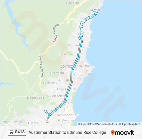 S418 Route: Schedules, Stops & Maps - Austinmer Station (Updated)