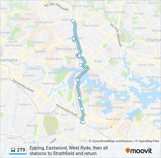 2T9 Route: Schedules, Stops & Maps - Epping Station (Updated)