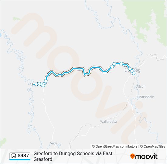 s437 Route: Schedules, Stops & Maps - East Gresford (Updated)