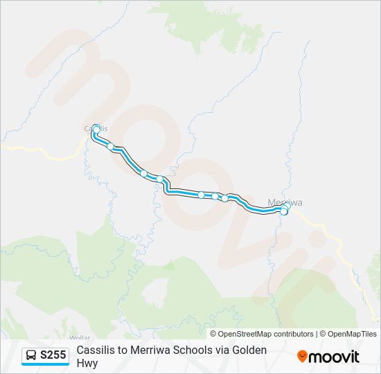 s255 Route: Schedules, Stops & Maps - Cassilis (Updated)