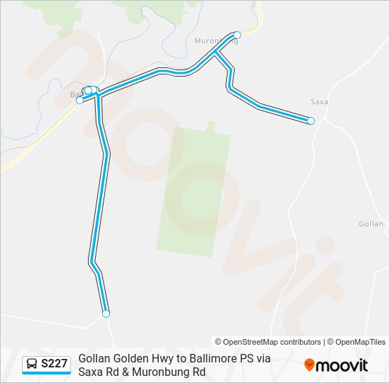 S227 Route: Schedules, Stops & Maps - Gollan Golden Hwy (Updated)
