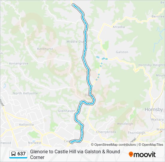 637 Route: Schedules, Stops & Maps - Glenorie Shops (Updated)