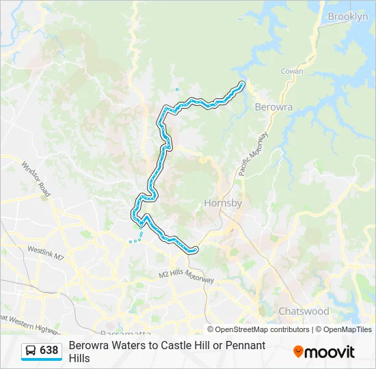 638 Route: Schedules, Stops & Maps - Berowra Waters (Updated)