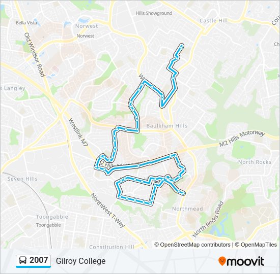 2007 Route: Schedules, Stops & Maps - Gilroy College (Updated)