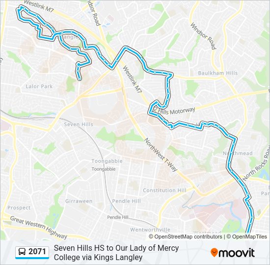2071 Route: Schedules, Stops & Maps - Olmc Parramatta (Updated)