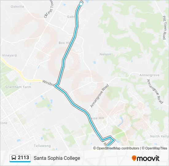 2113 Route: Schedules, Stops & Maps - Santa Sophia College (Updated)