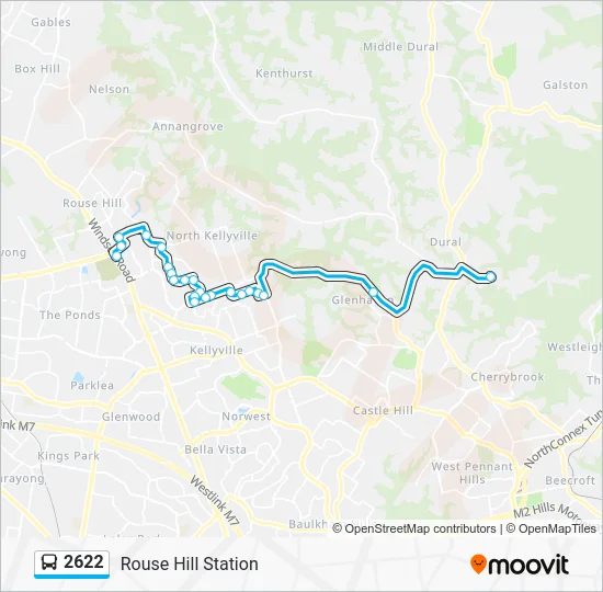 2622 Route: Schedules, Stops & Maps - Rouse Hill Station (Updated)