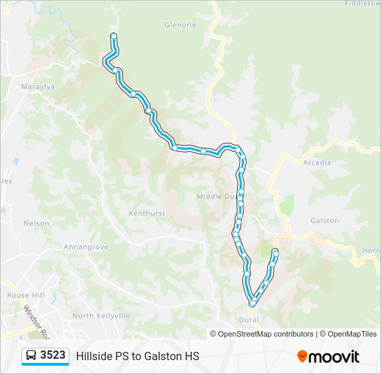3523 Route: Schedules, Stops & Maps - Galston HS (Updated)
