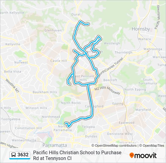 3632 Route: Schedules, Stops & Maps - Cherrybrook (Updated)