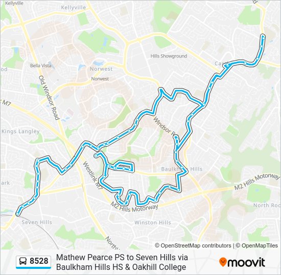 8528 Route: Schedules, Stops & Maps - Seven Hills Station (Updated)