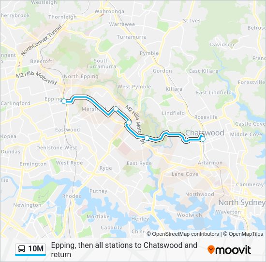 10m Route: Schedules, Stops & Maps - Epping Station (Updated)