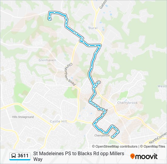 3611 Route: Schedules, Stops & Maps - Cherrybrook (Updated)