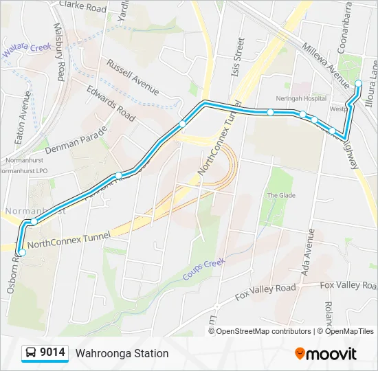 9014 Route: Schedules, Stops & Maps - Wahroonga Station (Updated)