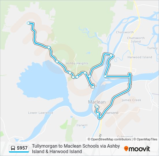 S957 Route: Schedules, Stops & Maps - Maclean Schools (Updated)