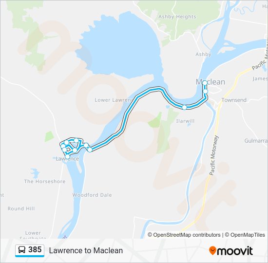 385 Route: Schedules, Stops & Maps - Lawrence (Updated)