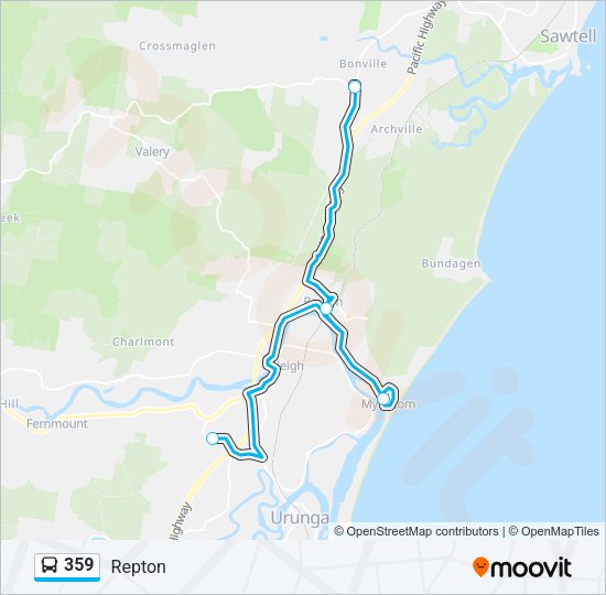 359 Route: Schedules, Stops & Maps - Repton (Updated)